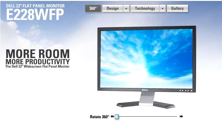 Dell Monitor E228WFP, Computers & Tech, Desktops on Carousell