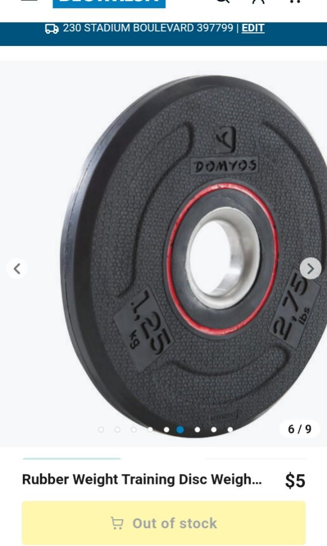 Domyos Dumbell Set 20KG, Sports Equipment, Exercise & Fitness, Weights ...