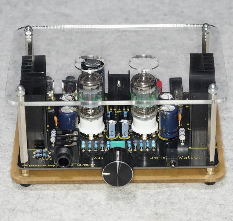 Elemental Watson II Class A Valve/MOSFET Hybrid Tube Desktop Headphone Amplifier, Audio ...