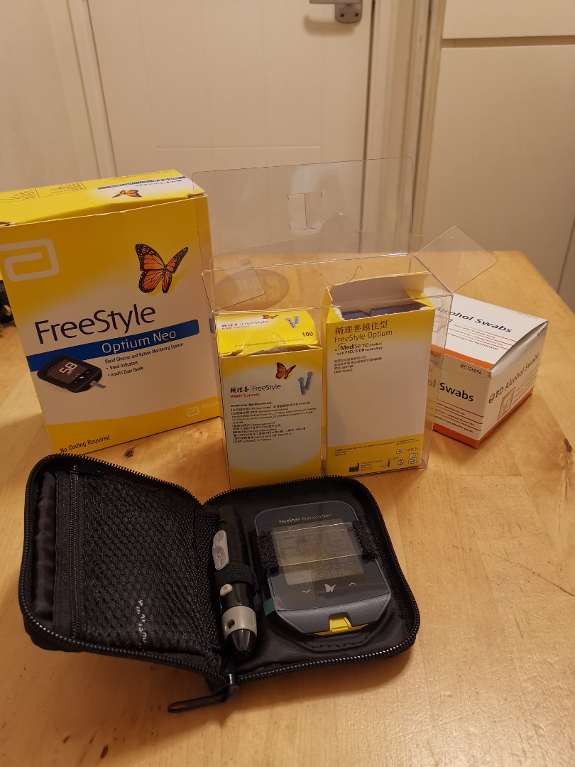 Freestyle Optium Neo blood glucose and ketone Monitoring system, 健康及營養 ...