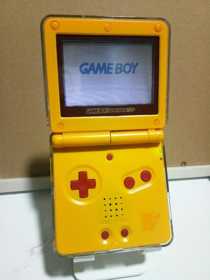 GBA SP 001 PIKACHU W POKEMON SAPPHIRE ORIG, Video Gaming, Video Game ...