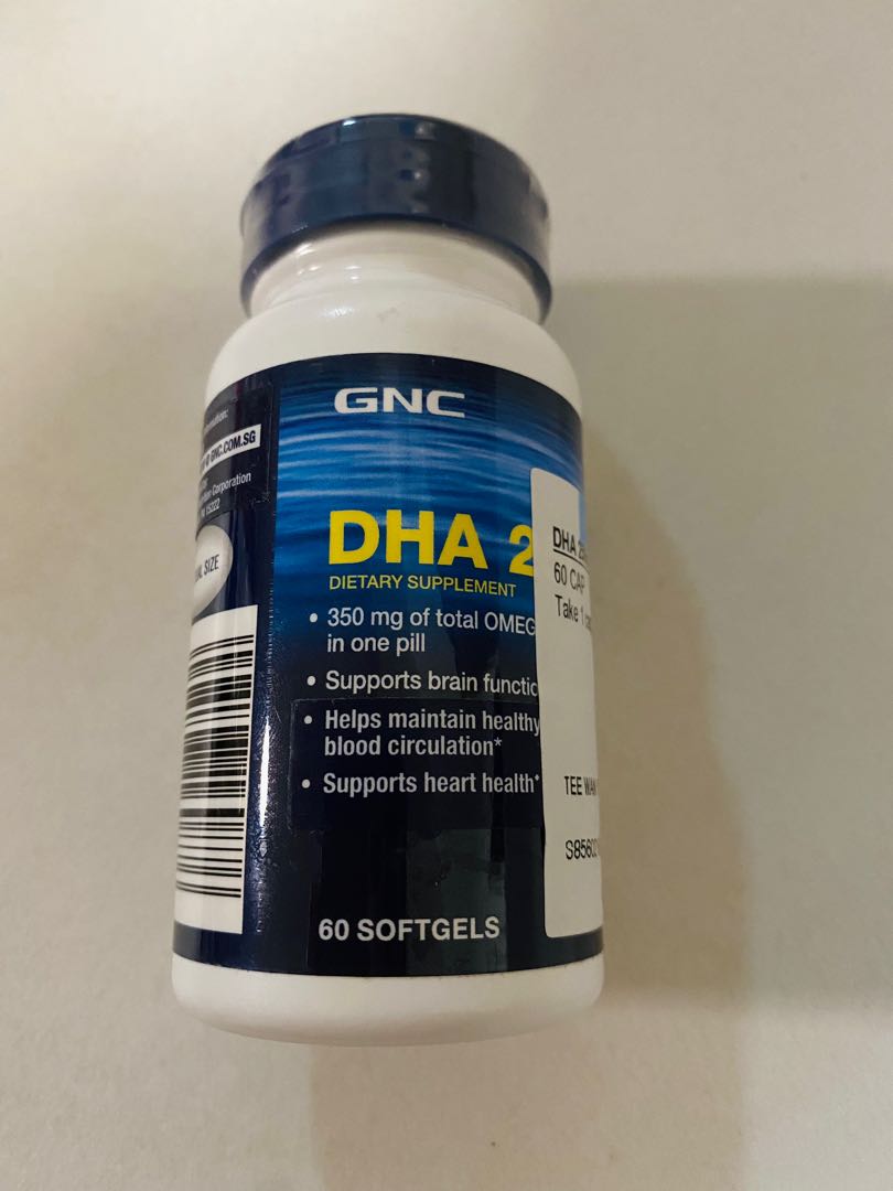 GNC DHA 250mg 60caps, Health & Nutrition, Health Supplements, Vitamins ...