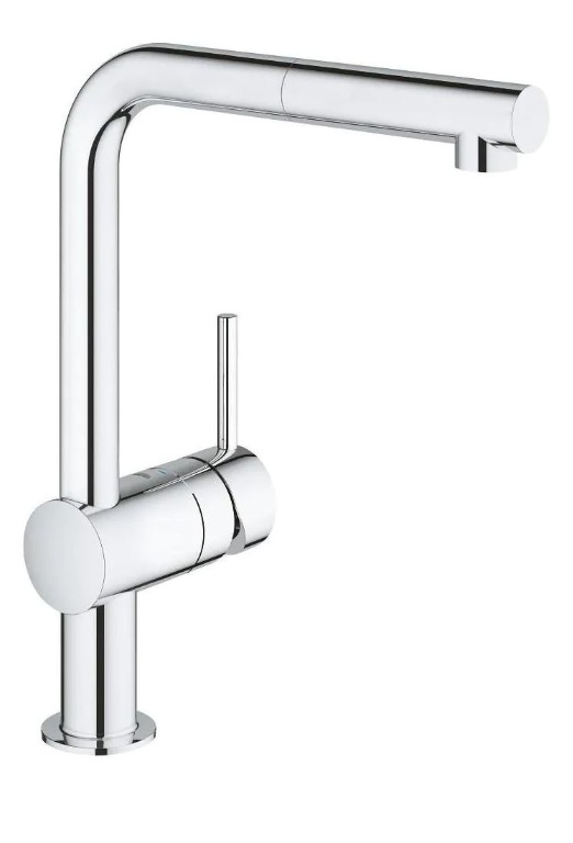 Grohe Minta L-Spout Kitchen Sink Mixer Pull Out 30274000, Furniture ...