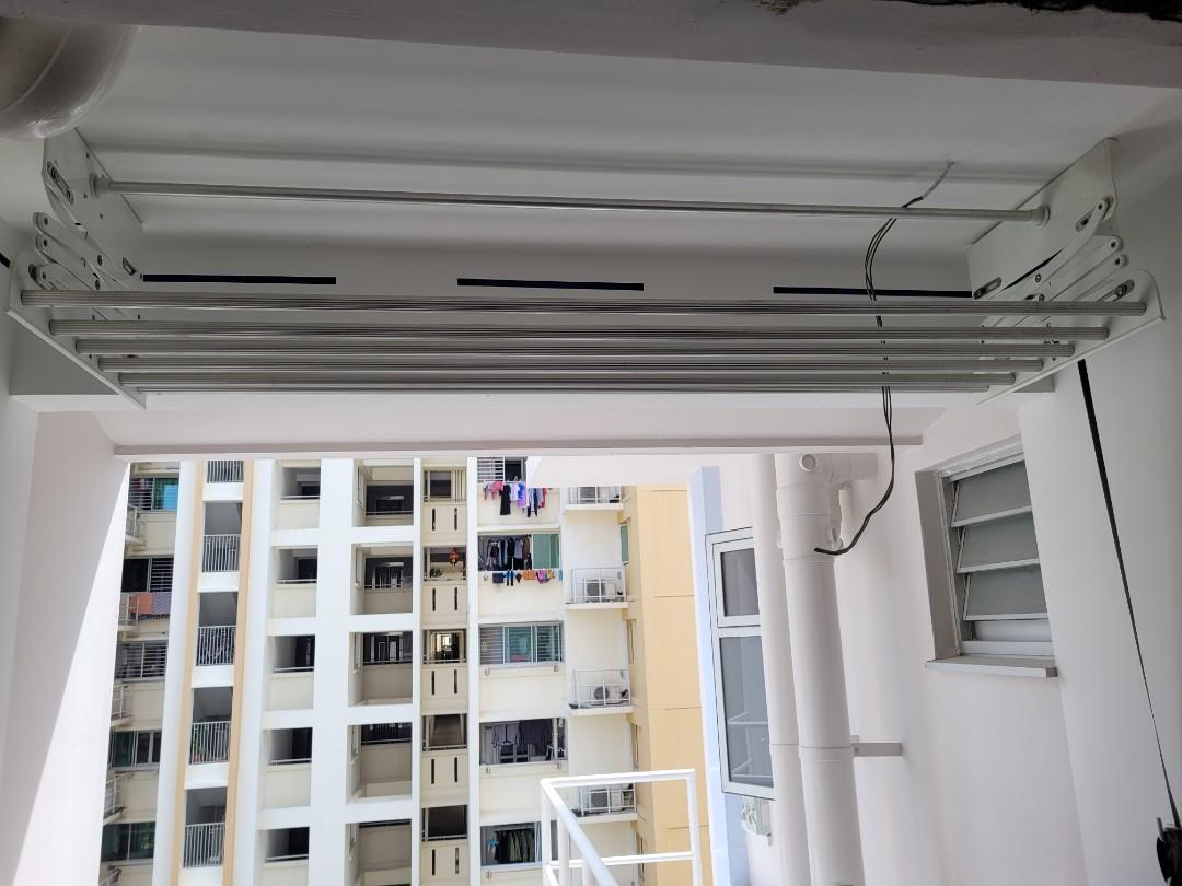 HDB Clothes Rack (Manual, New), Furniture & Home Living, Home ...