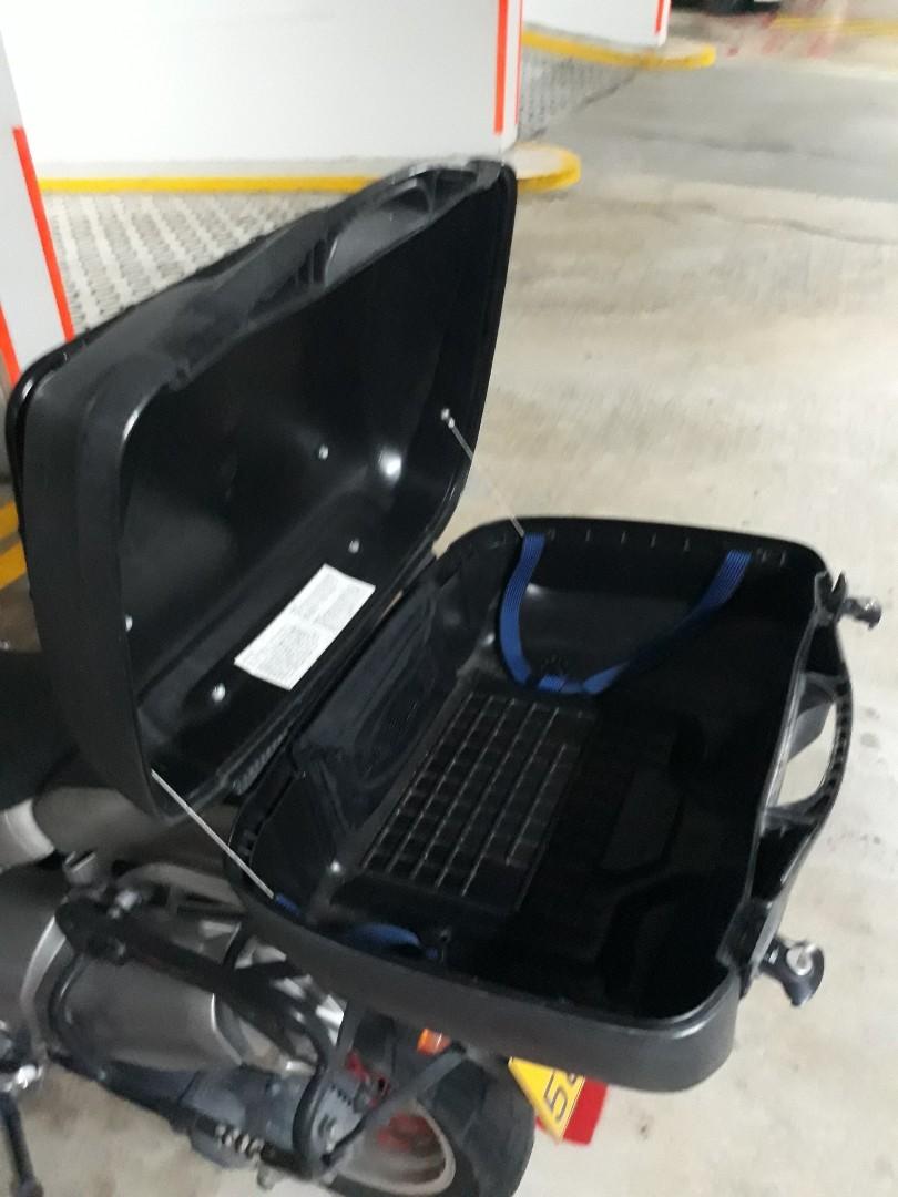 Hepco and Becker Top Box 45-Litres with Baseplate, Top Rack and Back ...