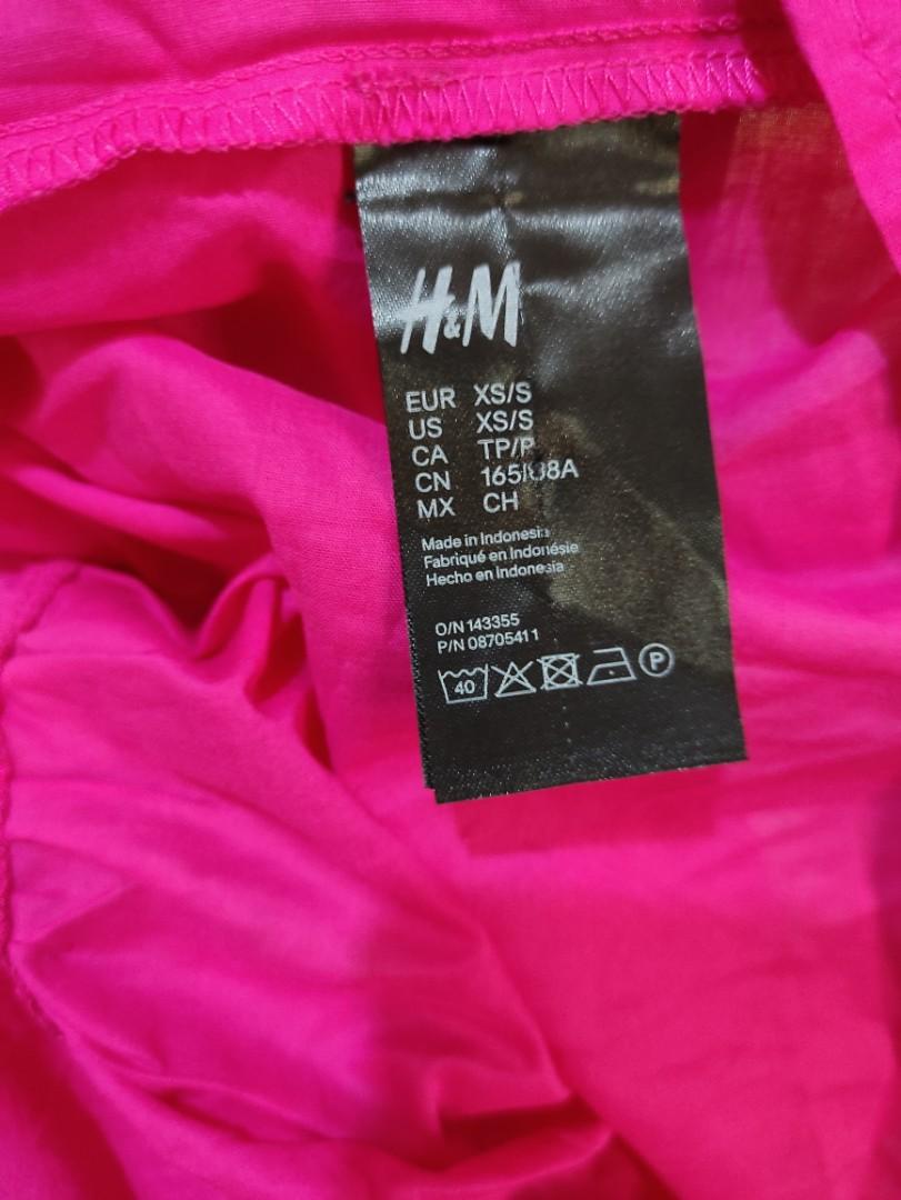 h&m hnm hm pink poplin midi dress bukan zara, Fesyen Wanita, Pakaian ...