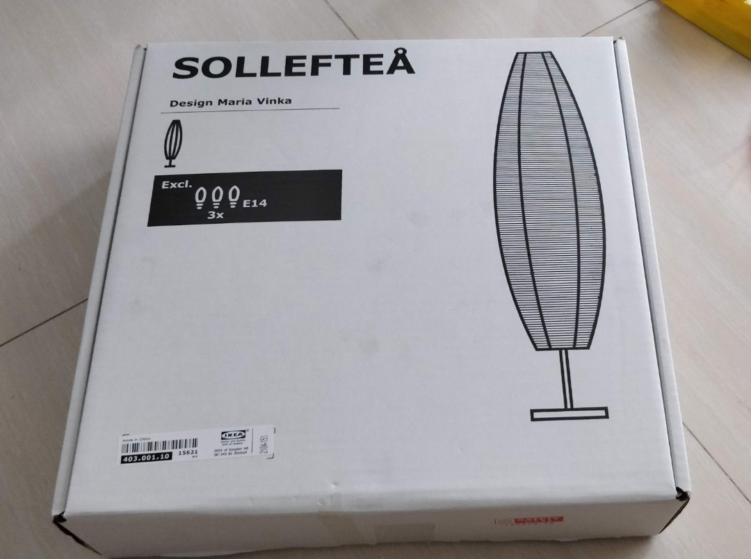 Ikea Solleftea Standing Light, Furniture & Home Living, Lighting & Fans ...