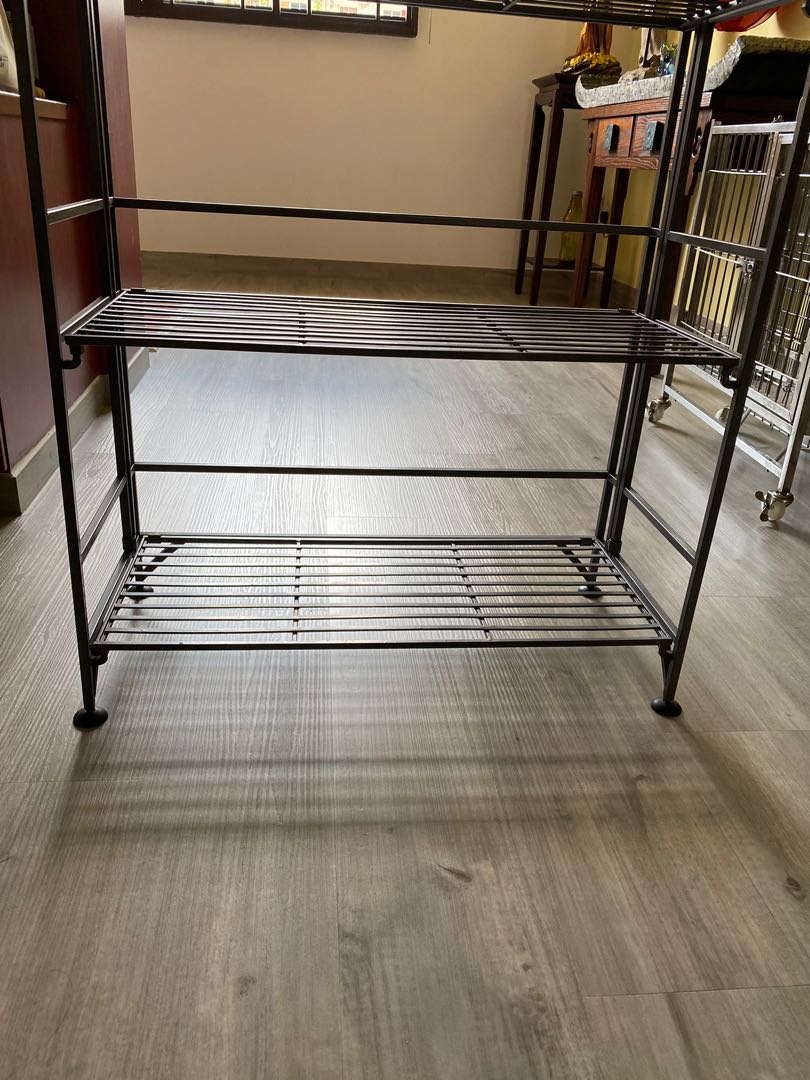 Iron foldable rack, Furniture & Home Living, Furniture, Shelves ...