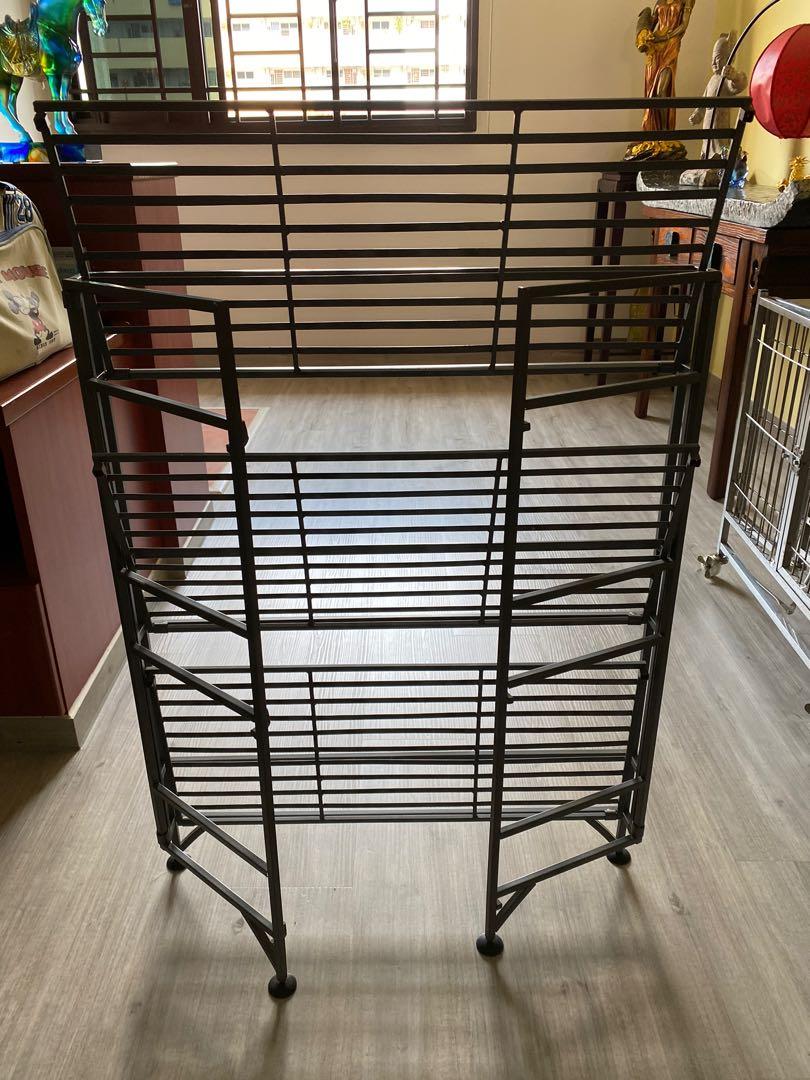Iron foldable rack, Furniture & Home Living, Furniture, Shelves ...