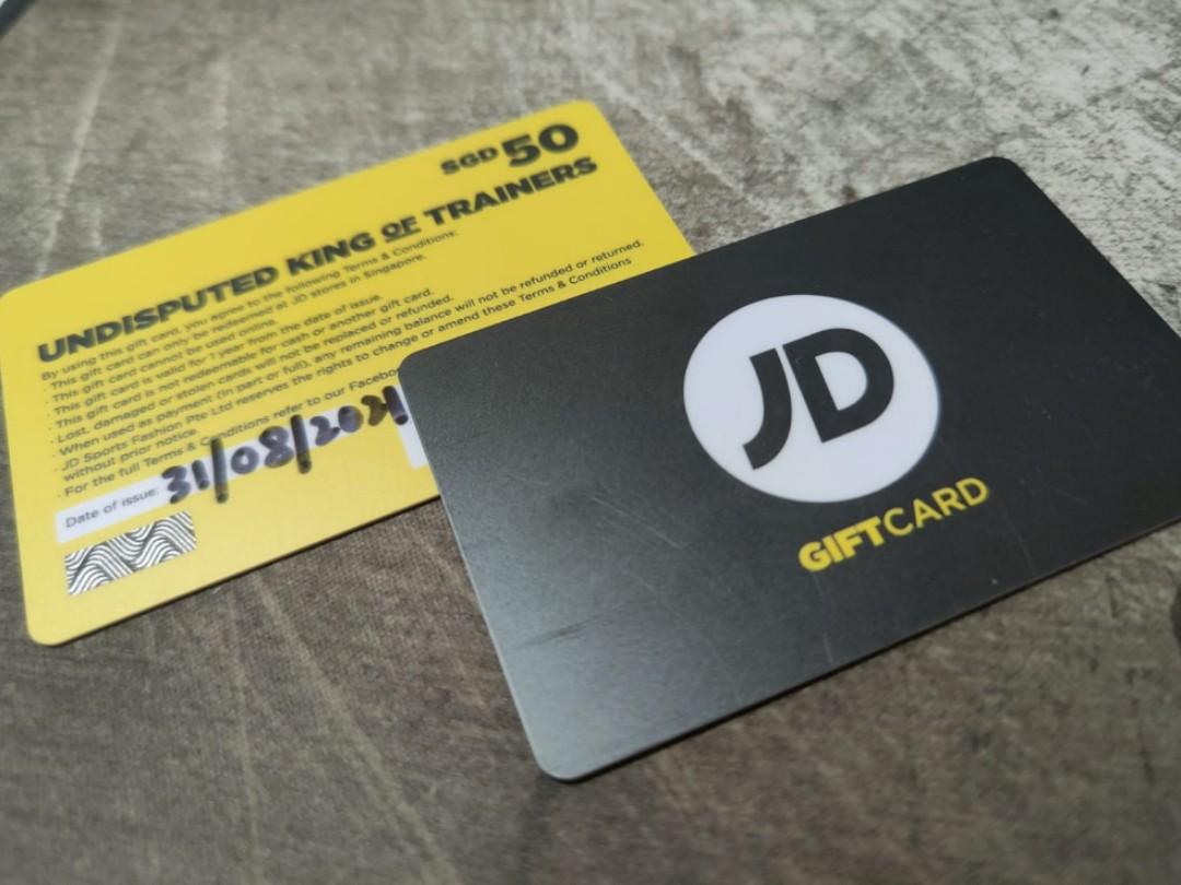 JDsports Gift Card $100, Luxury, Sneakers & Footwear on Carousell