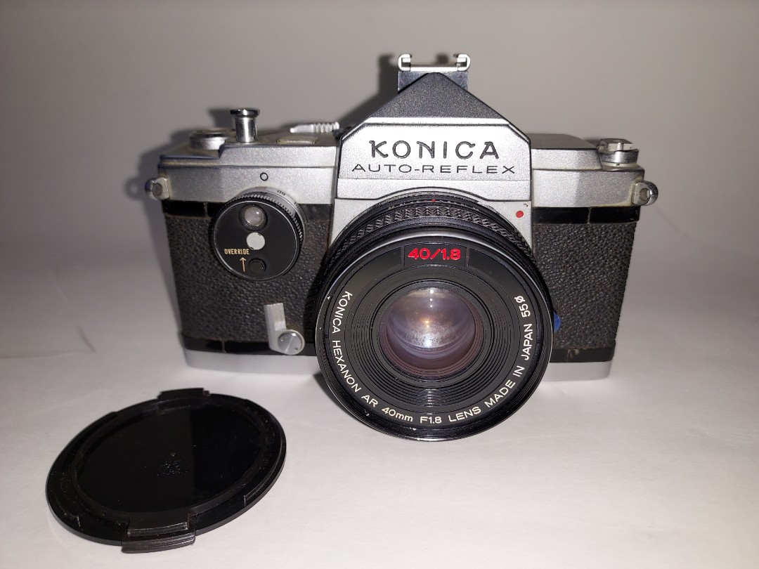 KONICA Auto-reflex camera lens 40/1.8 in good working condition, 攝影器材 ...