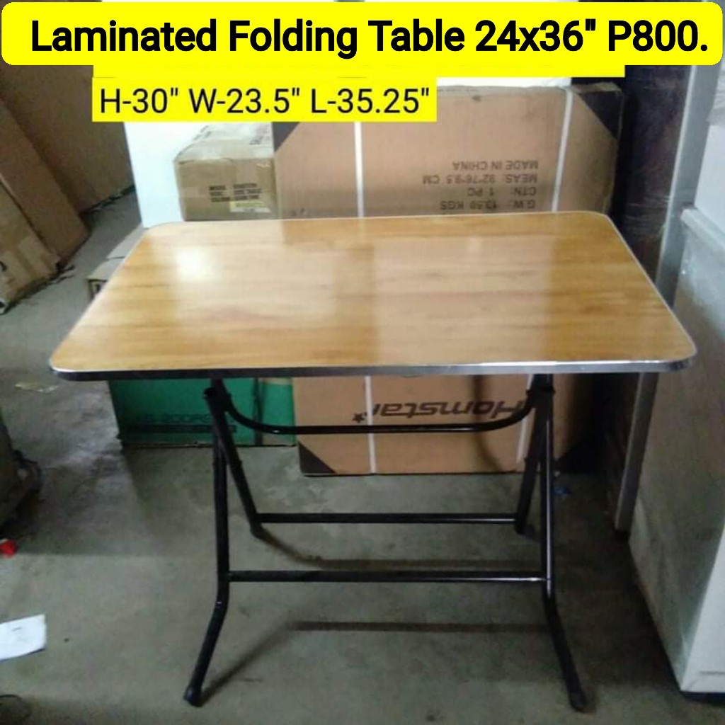 Laminated Folding Table 24x36", Furniture & Home Living, Furniture ...