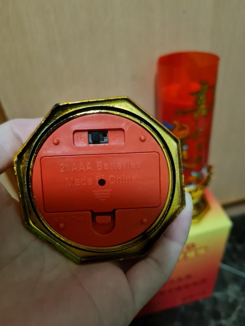 LED Dragon and Phoenix Candles, Furniture & Home Living, Lighting ...