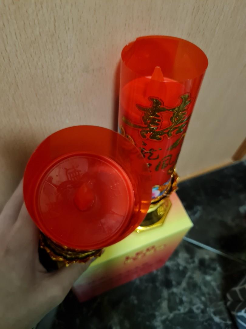 LED Dragon and Phoenix Candles, Furniture & Home Living, Lighting ...