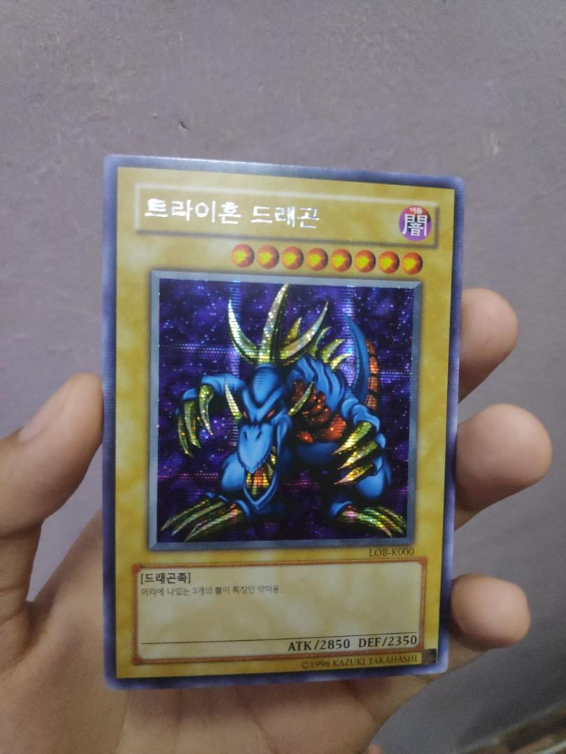 Yugioh LOB Tri-Horned Dragon [ SECRET RARE ] NM ORIGINAL Korea, Hobbies ...