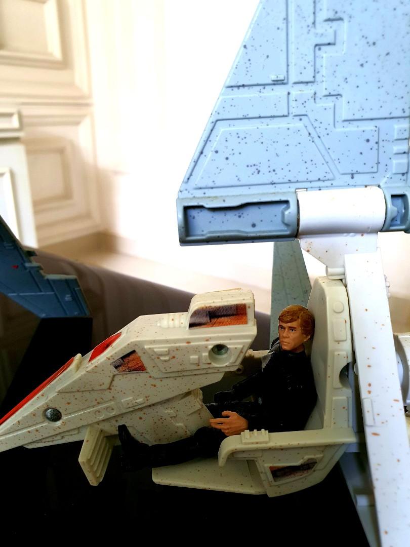 Luke's T-16 Skyhopper 1996 Star Wars Vehicle plus Vintage Luke ...
