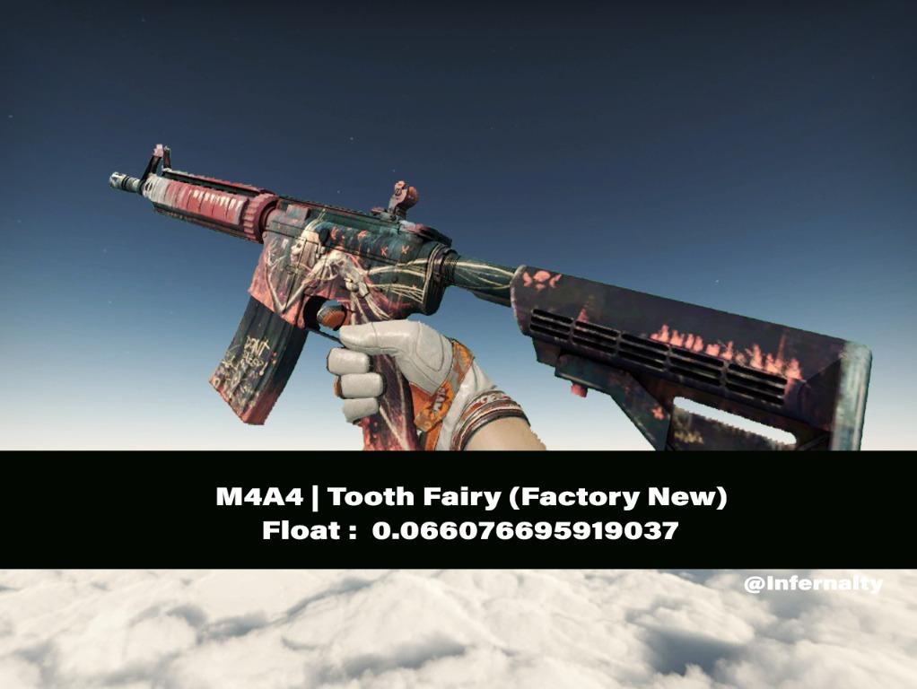 M4A4 Tooth Fairy FN CSGO SKINS KNIVES, Video Gaming, Gaming Accessories ...