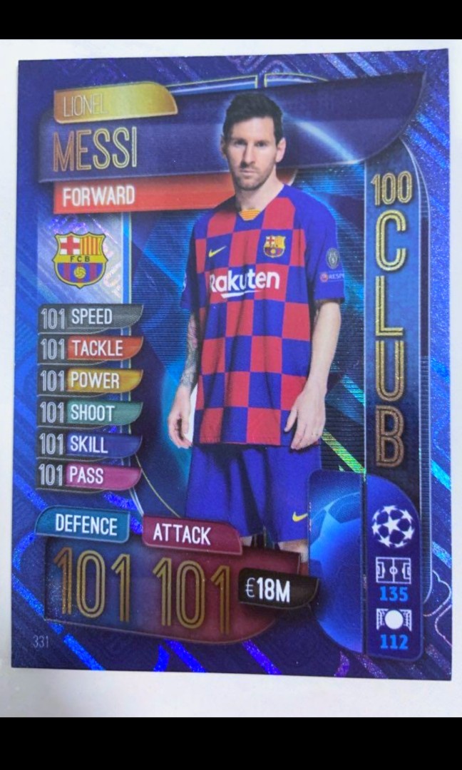 Messi 101 Club ( Match Attax Champions League 2019/2020), Hobbies ...