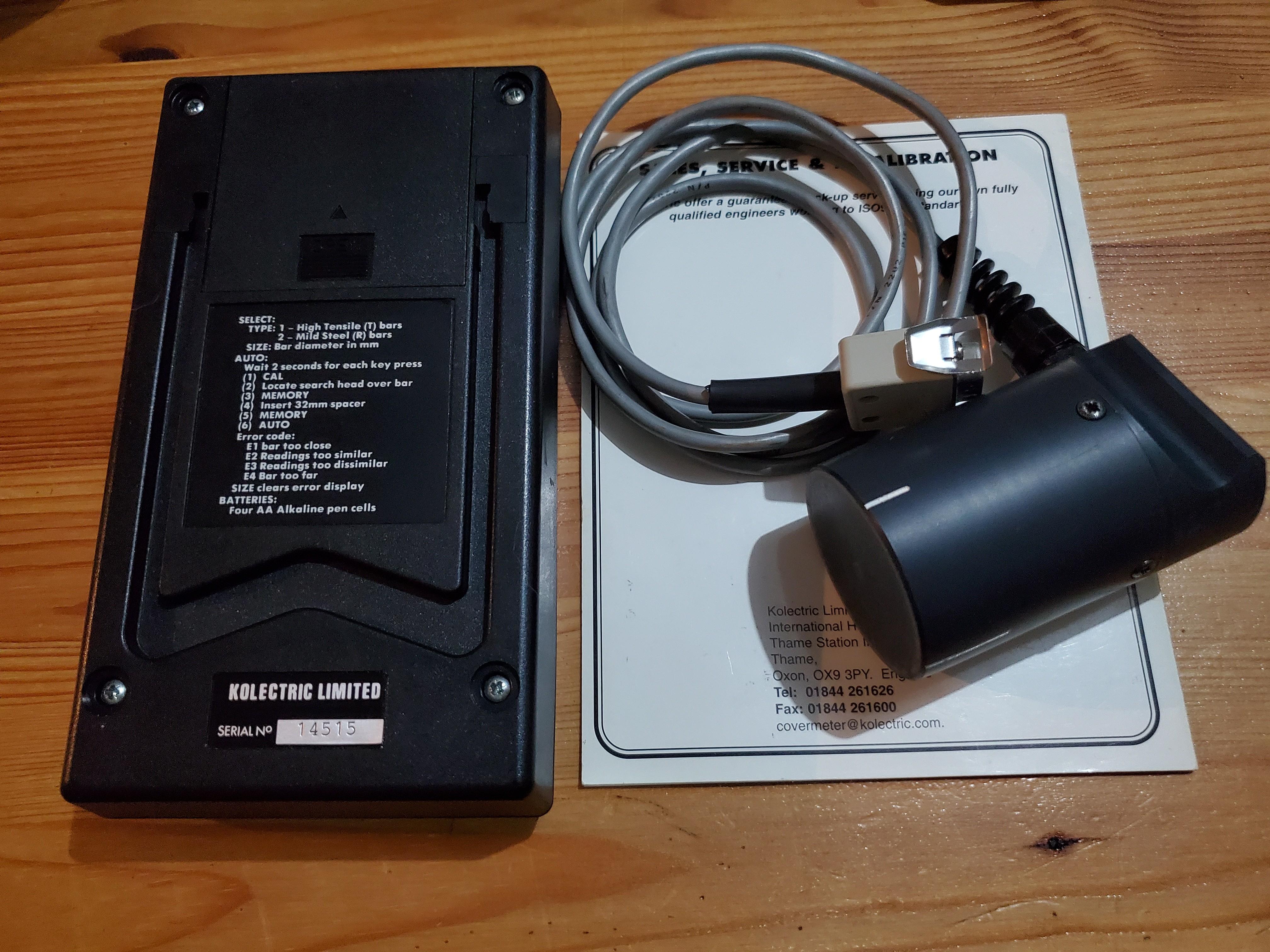 Micro Covermeter, Rebar locator, British made, 其他, 其他 - Carousell