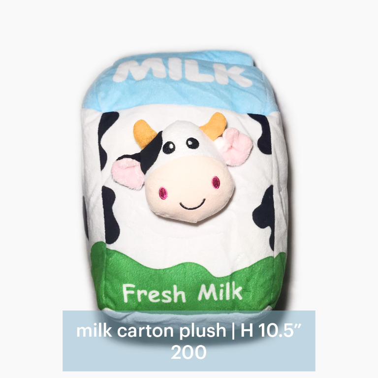milk carton plush, Hobbies & Toys, Toys & Games on Carousell