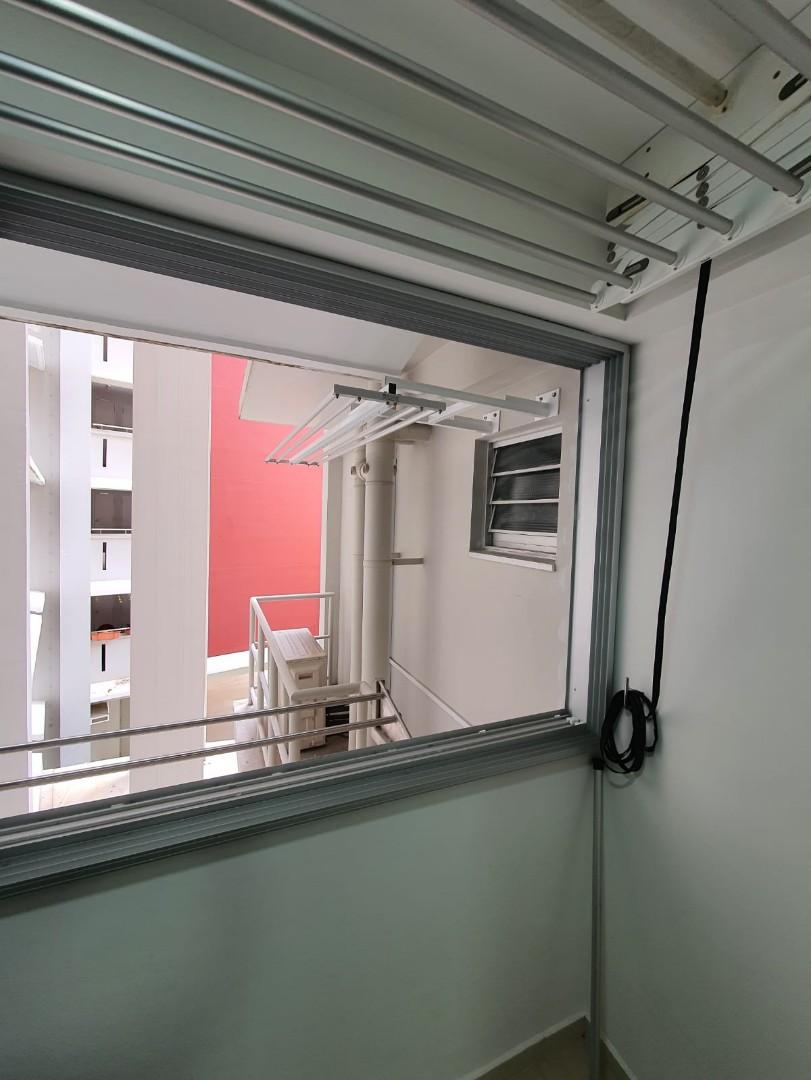 Model 313 indoor and outdoor sliding cloths drying system, Furniture ...