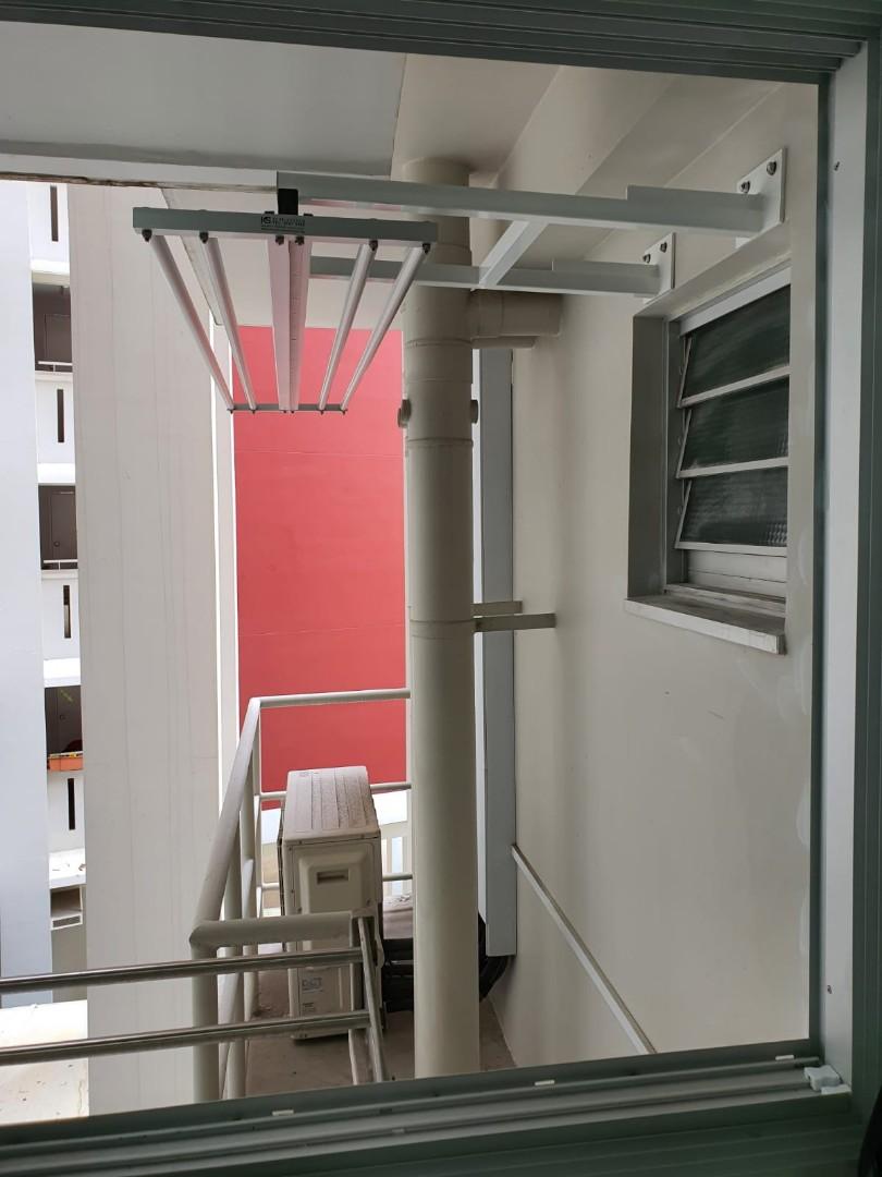 Model 313 indoor and outdoor sliding cloths drying system, Furniture ...