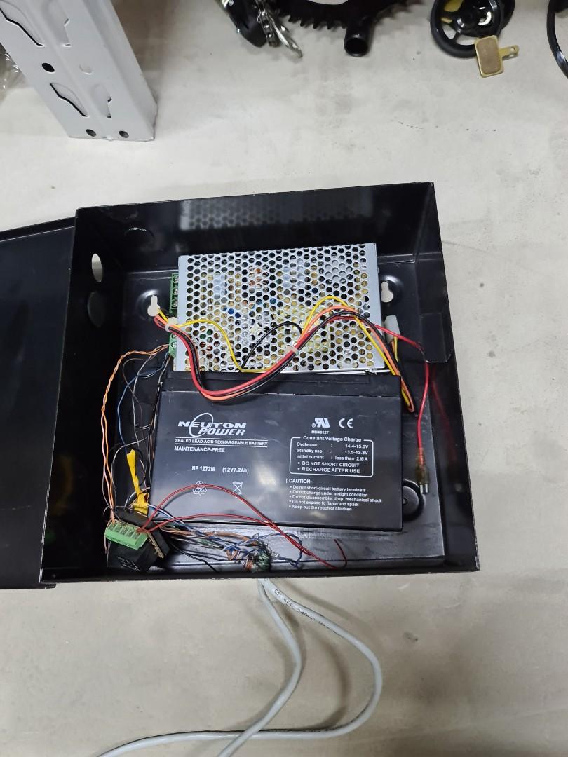 Mw mean well power supply unit glass door backup electricity box black ...