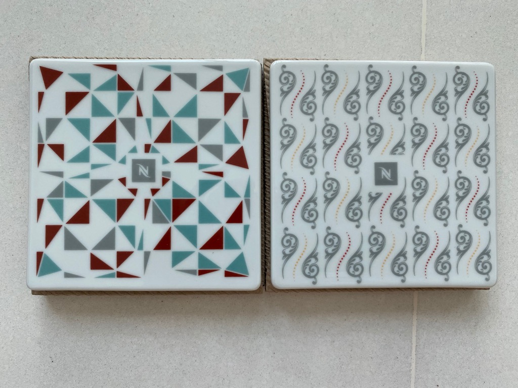 NESPRESSO Porcelain Coasters, Furniture & Home Living, Kitchenware ...