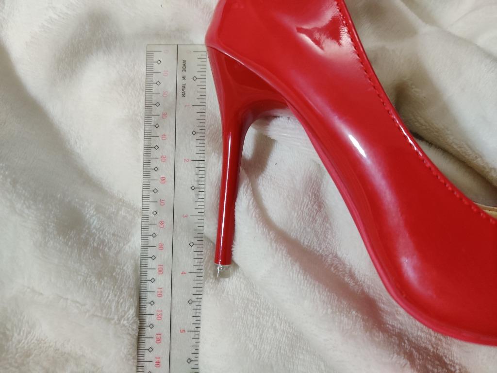 NEW Red 4 inch Stiletto High Heel Pointy-toe Pumps, Women's Fashion ...