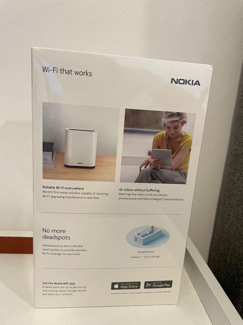 Nokia WiFi Beacon 1 WiFi Mesh Router, Computers & Tech, Parts ...