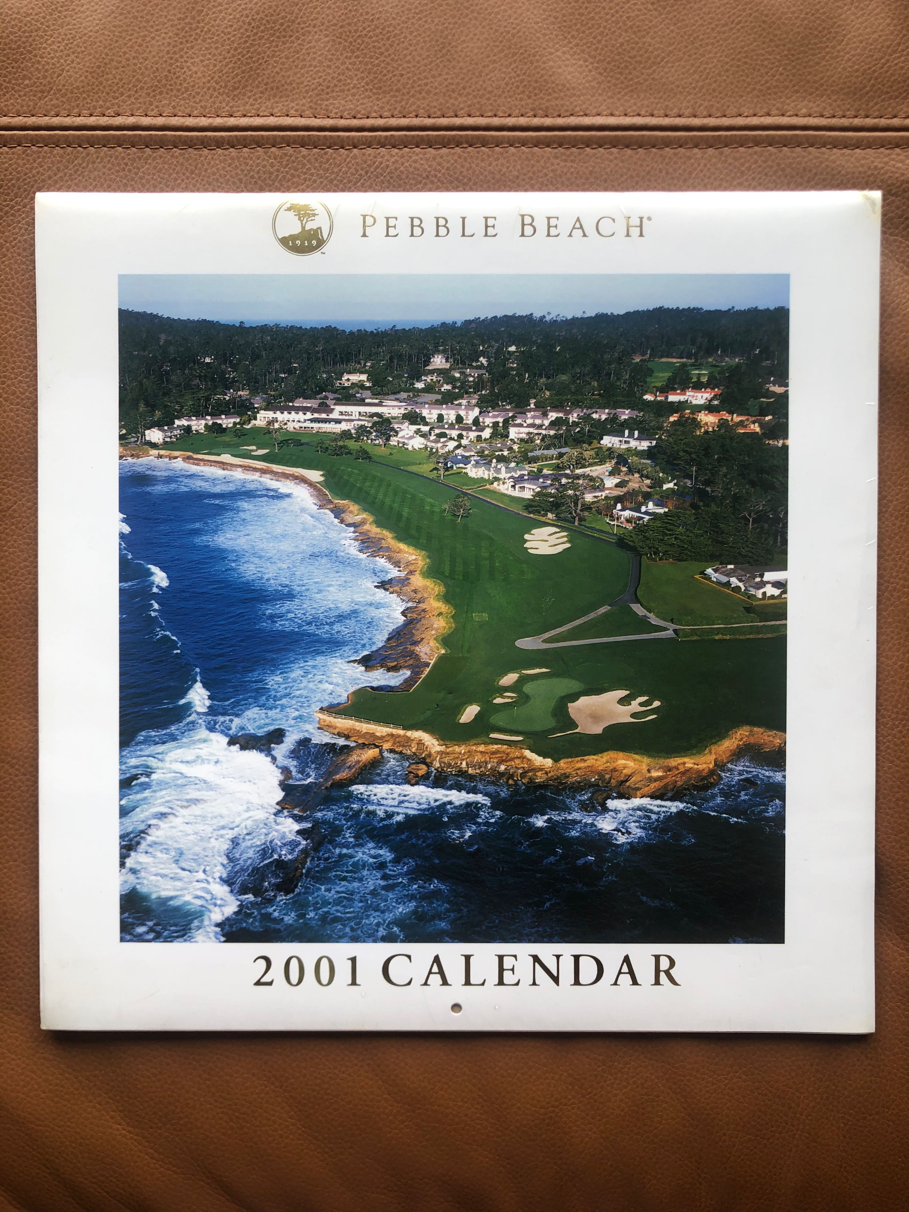Pebble beach 2001 calender, Hobbies & Toys, Memorabilia & Collectibles ...