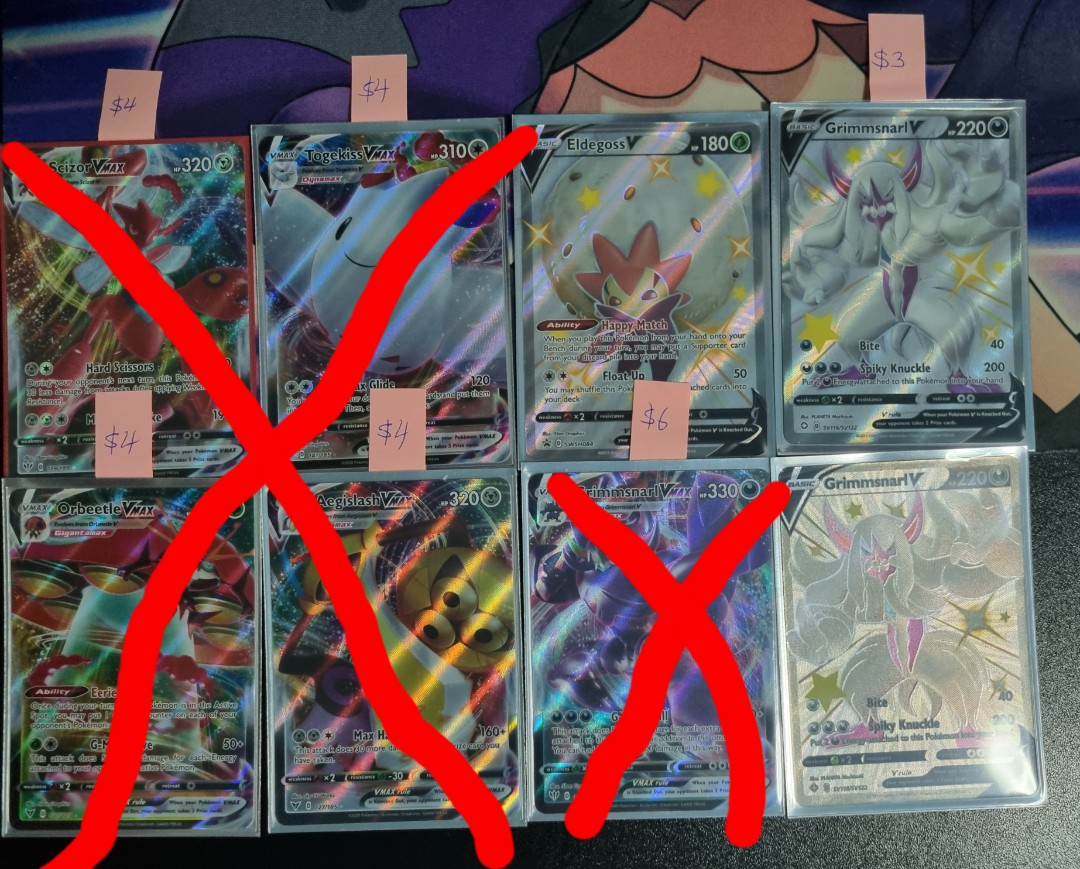 Pokemon cards VMAX, V FA, Hobbies & Toys, Toys & Games on Carousell