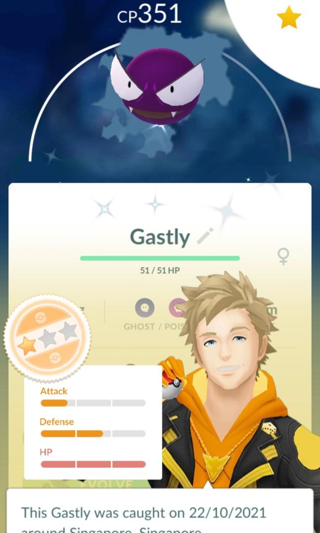 Pokemon go Shiny Gastly, Video Gaming, Gaming Accessories, Virtual ...