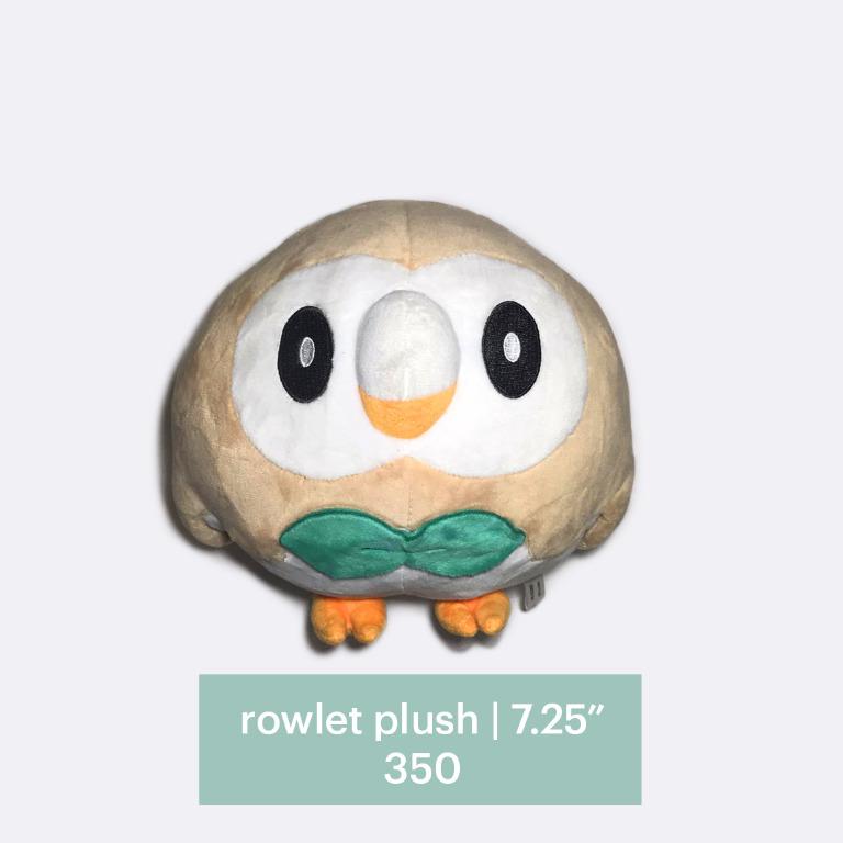 pokemon rowlet plush, Hobbies & Toys, Toys & Games on Carousell