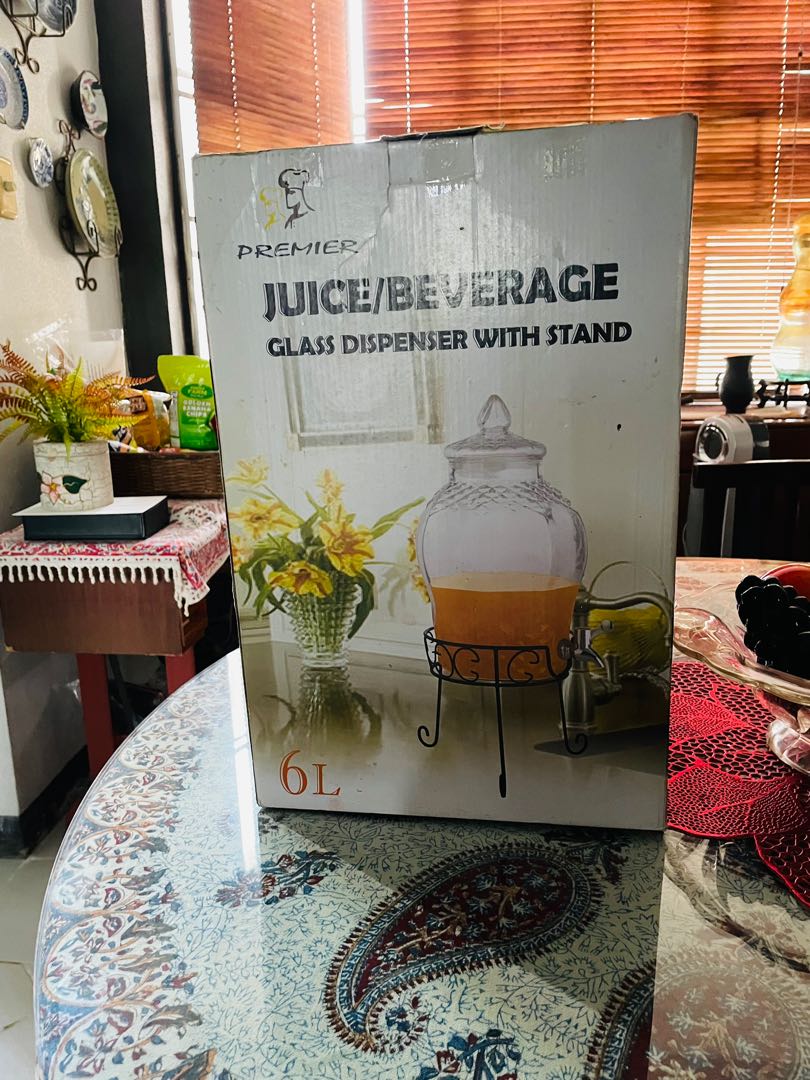 Premier Glass Dispenser, Furniture & Home Living, Kitchenware ...