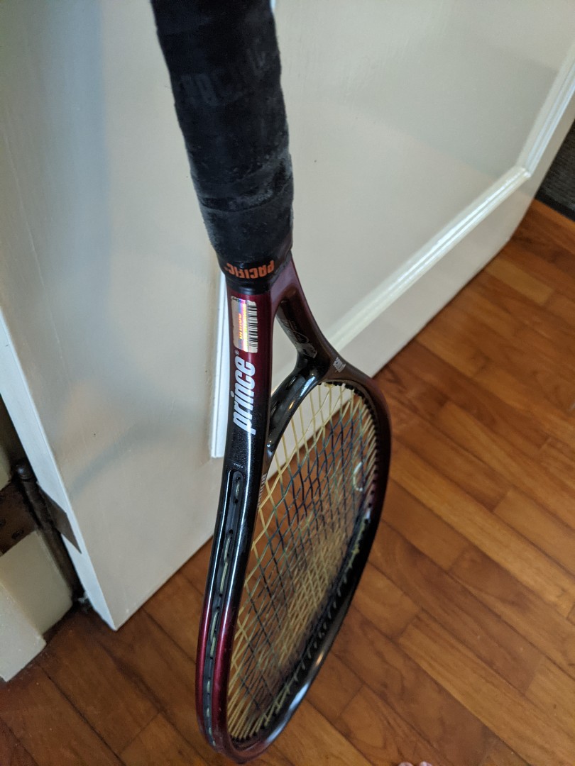 Prince extender quake tennis racket, Sports Equipment, Sports & Games ...