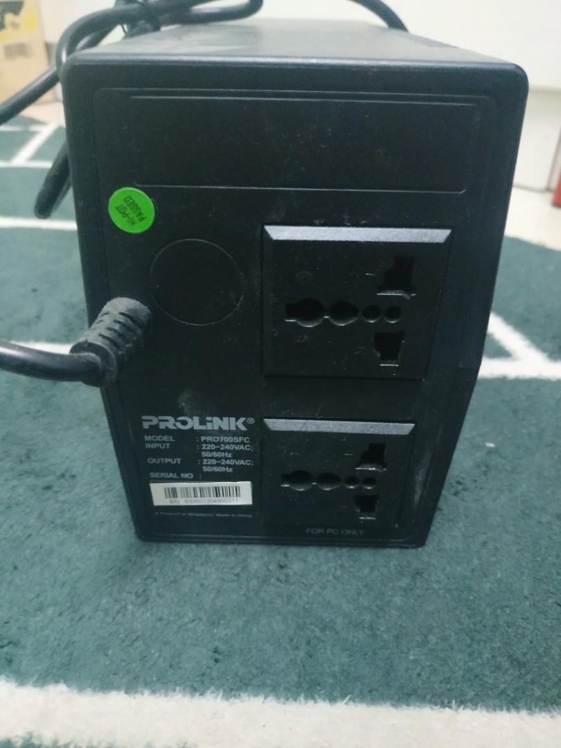 PROLiNK 650VA UPS Power Bank with AVR / Power Backup for Computer ...
