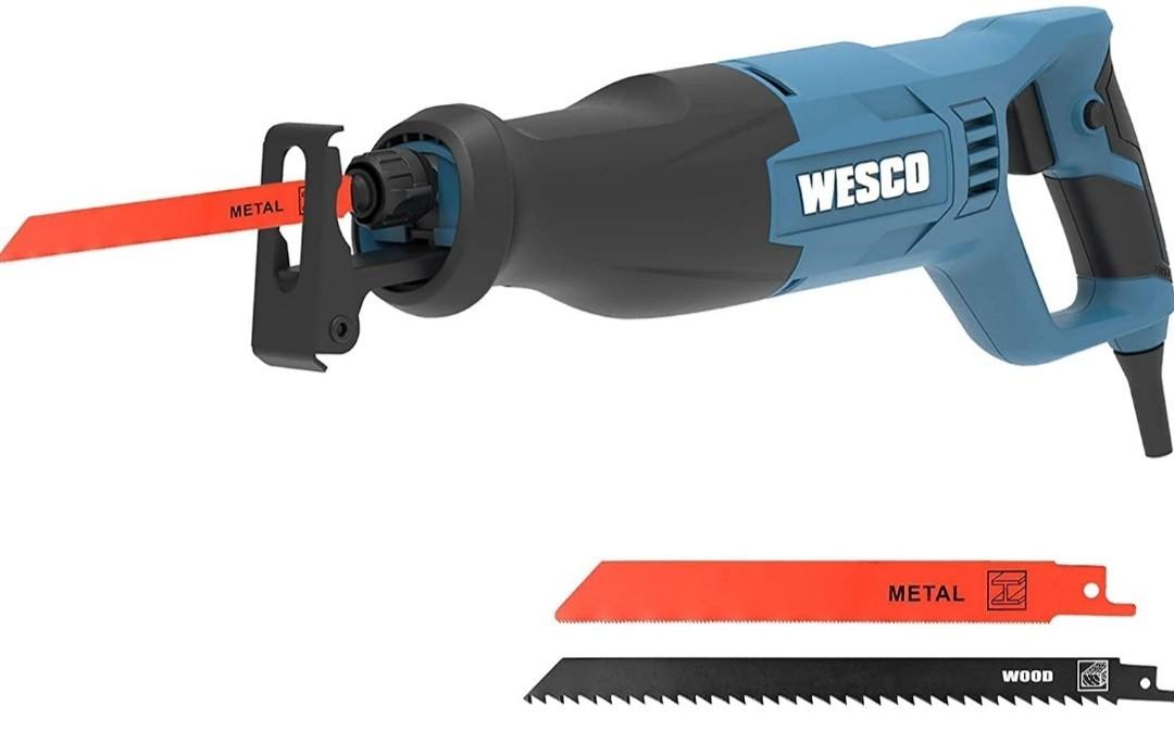 Reciprocating Saw, WESCO 800W Recip Saw, 2700SPM Variable Speed, 20mm ...