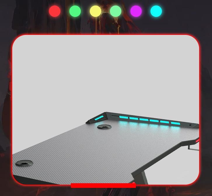Premium RGB Light Adjustable Gaming table /office table/meja gaming ...