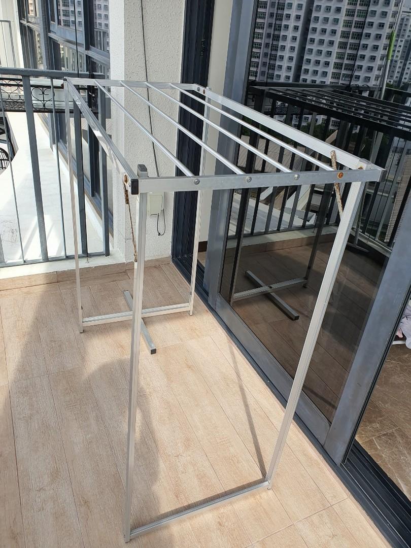 Roman foldable clothes rack, Furniture & Home Living, Home Improvement ...