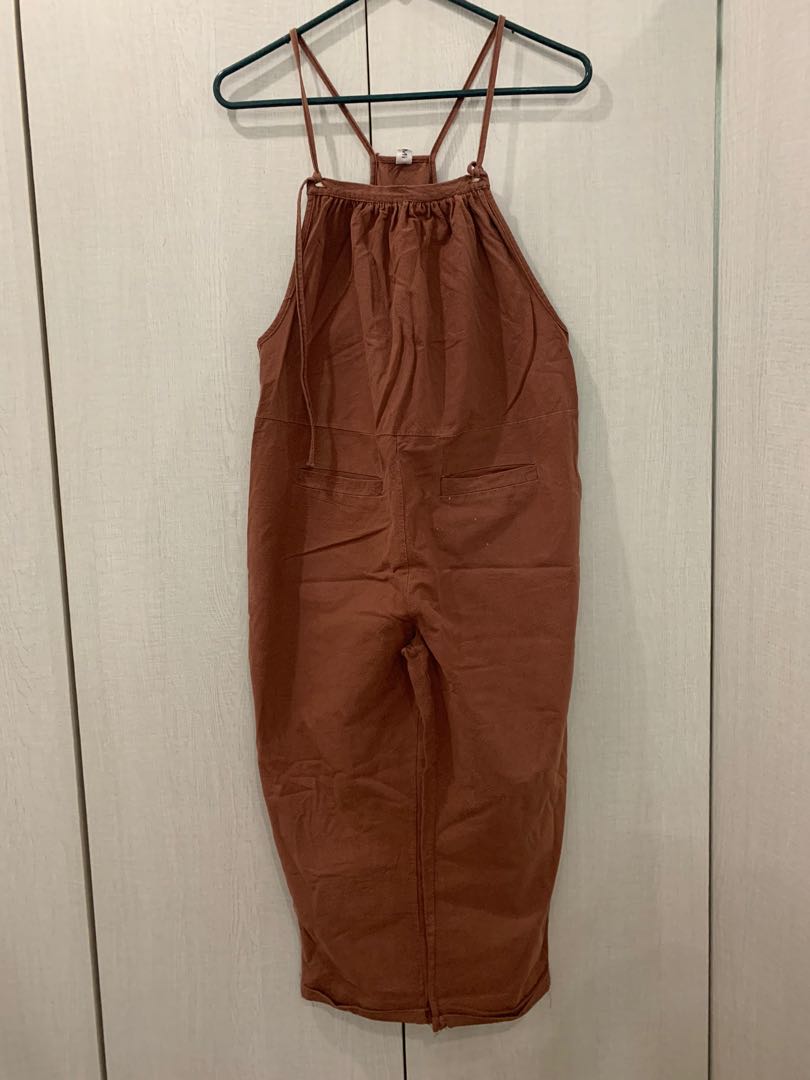 Rust Romper, Women's Fashion, Dresses & Sets, Rompers on Carousell