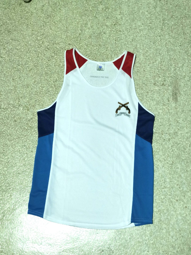 SAF MP Military Police Singlet PT Army Vest, Men's Fashion, Activewear ...