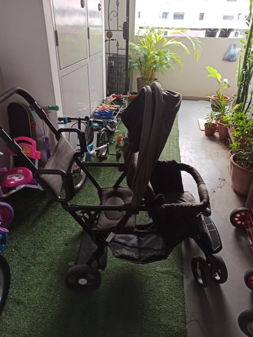 See baby double stroller, Babies & Kids, Going Out, Strollers on Carousell