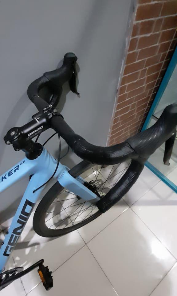 Sepeda polygon genio blue black, Olah Raga, Sepeda di Carousell