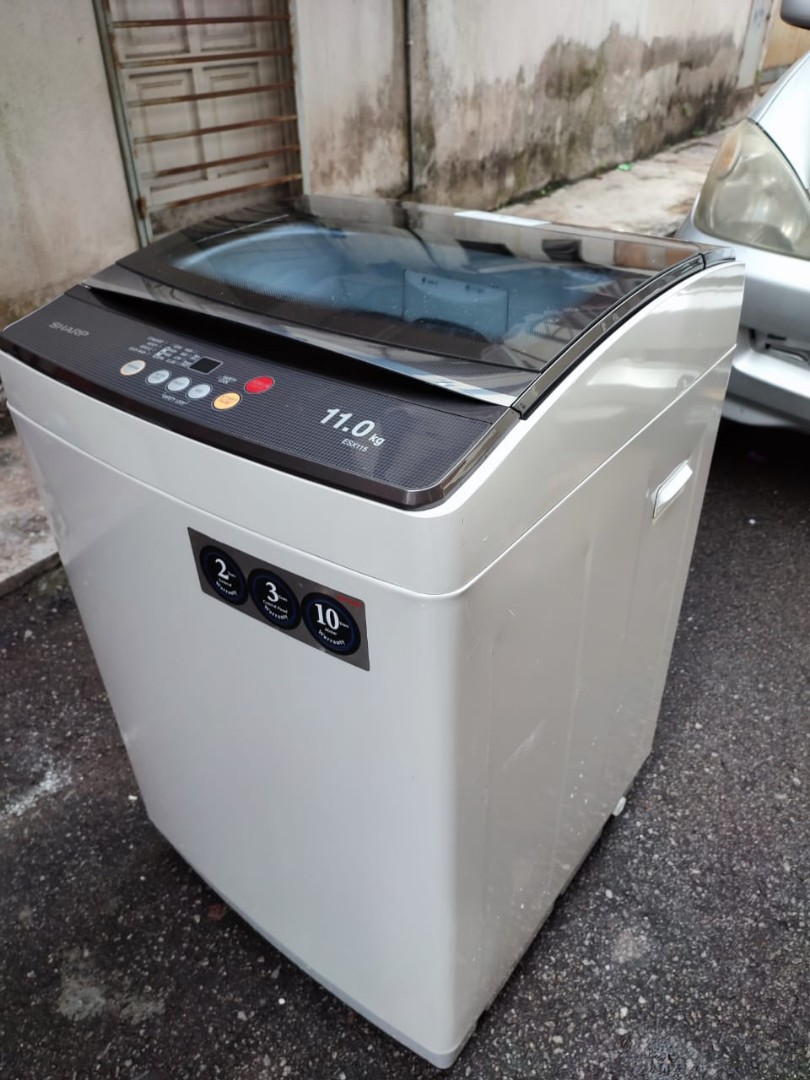 Sharp washing machine 11kg, TV & Home Appliances, Washing Machines and ...