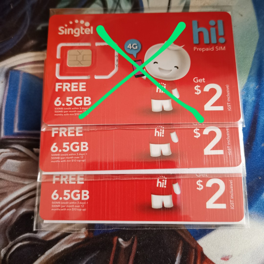 Singtel prepaid cards, Mobile Phones & Gadgets, Other Gadgets on Carousell