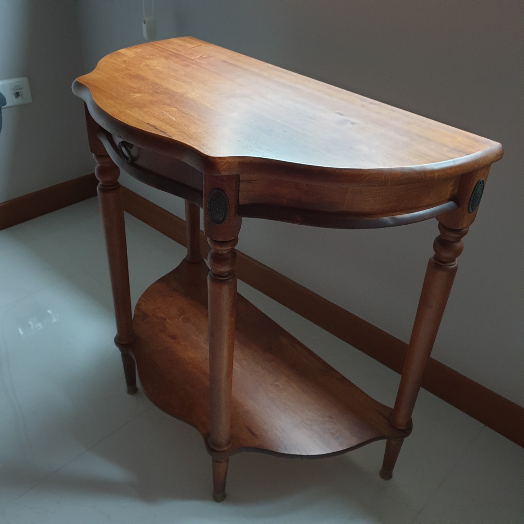 Solid wood display table, Furniture & Home Living, Furniture, Tables ...