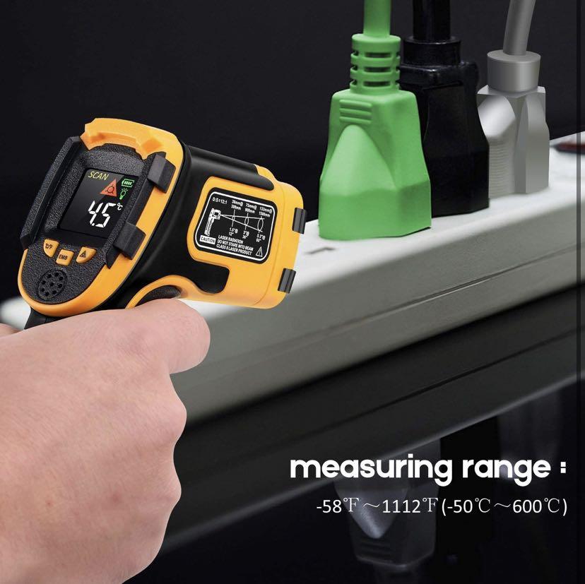 SOVARCATE Infrared Thermometer No Touch Digital Laser Temperature Gun ...