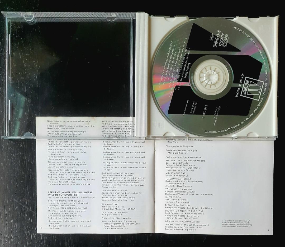 Stevie Wonder - Talking Book CD, Hobbies & Toys, Music & Media, CDs ...
