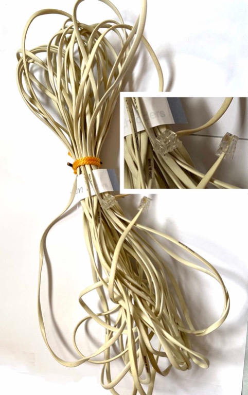 Extra Long Telephone fixed line cable RJ-11, Computers & Tech, Parts ...